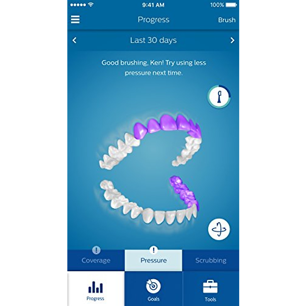 Philips Sonicare DiamondClean Smart 9700 Rechargeable Electric Power Toothbrush, Lunar Blue, HX9957/51