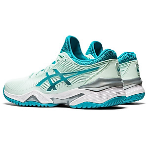 ASICS Women's Court FlyteFoam 2 Tennis Shoes, 8.5, BIO Mint/Lagoon