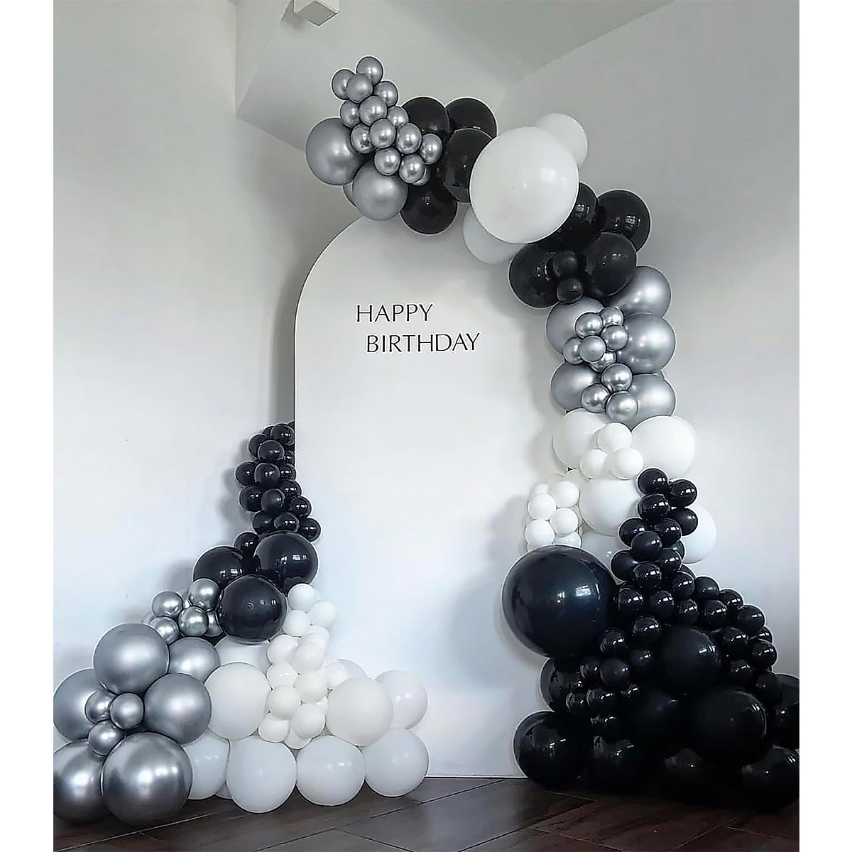 BAUANOOY 100pcs White Balloons 12 inch, White Latex Balloons with White Ribbon for Engagement Bridal Shower Bachelorette Birthday Wedding Party Decorations