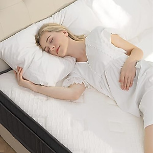 HIMMLINE Full Mattress, 10 Inch Hybrid Mattress, Gel Memory Foam and Pocket Spring Full Bed Mattress in a Box, Medium Feel, Cooler Sleep & Pressure Relief, 54”*75”, 120 Nights Risk-Free Trial