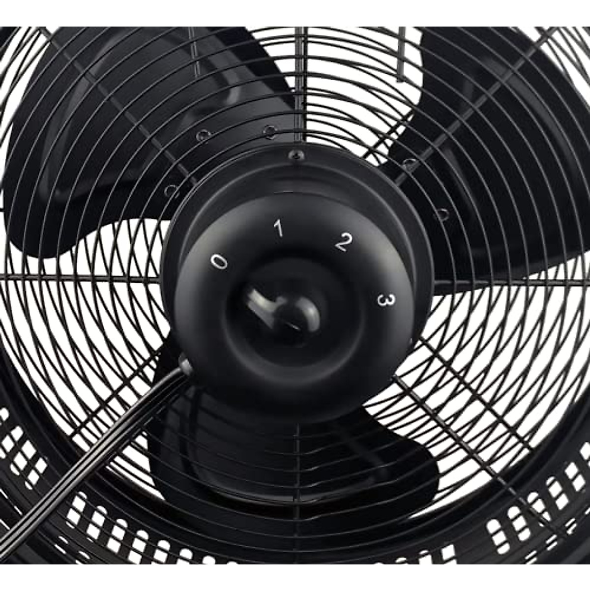 HUNTER 90646 Metal Tripod Fan, Adjustable Tilt, 3 Speeds, 12", Matte Black Finish