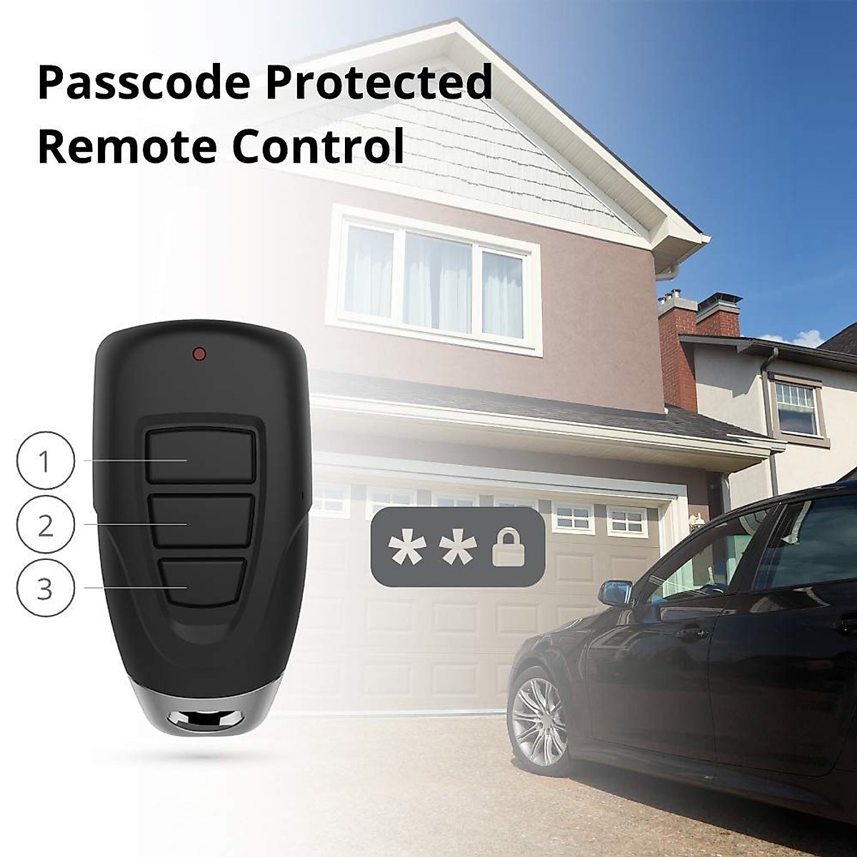 Atoms ATR-1722W by Skylink 3/4HPF Garage Door Opener Featuring Alexa with Extremely Quiet DC Motor, Chain Drive, 2 Remote Controls, Deluxe Wall Console and WiFi Compatible