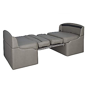 RecPro 42" Dinette Booth Set with Table and Leg, Includes Two Dinette Booths for RV's | 5th Wheel Camper Dinette Seating with Bed Conversion, Table and Table Posts