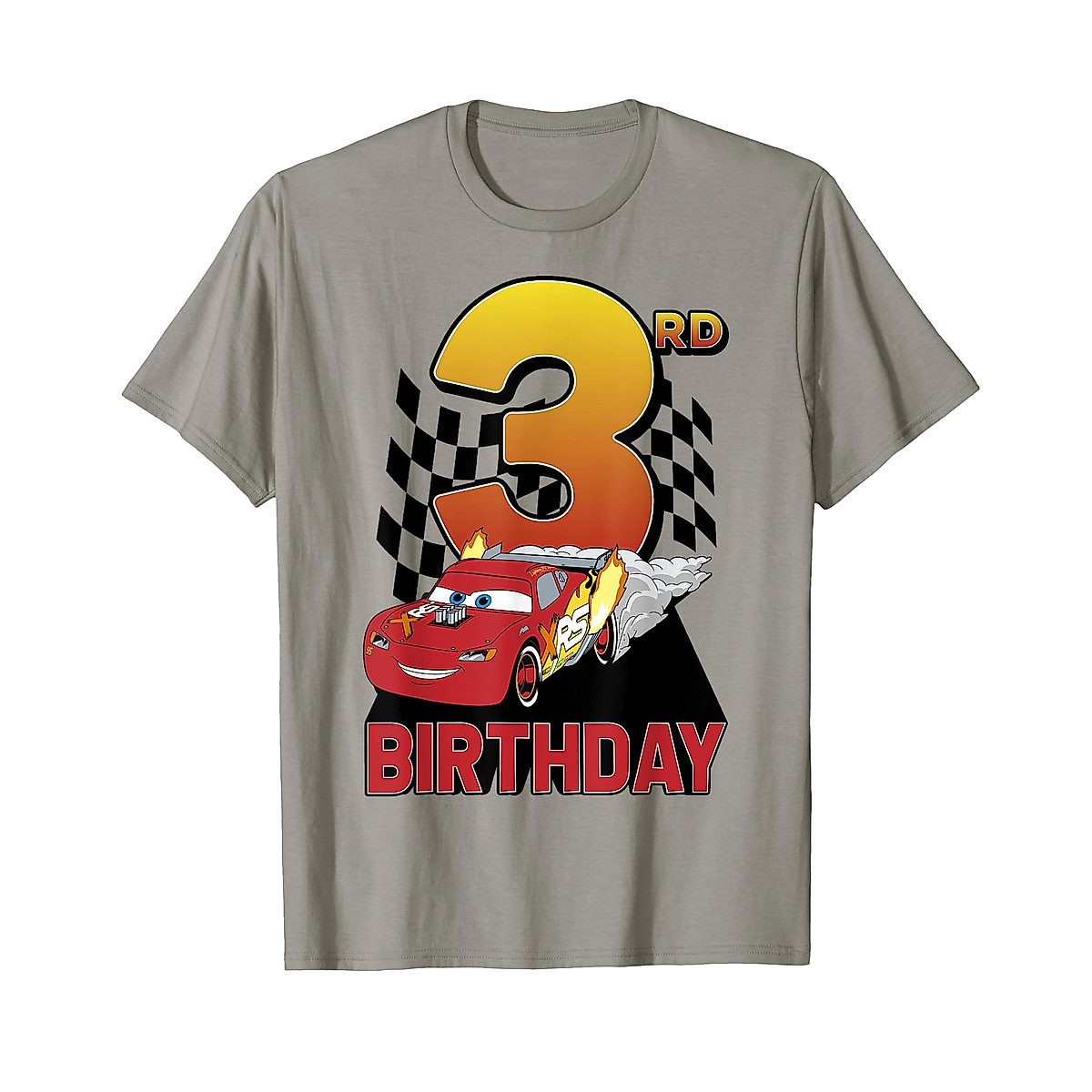 Disney Pixar Cars Lightning McQueen 3rd Birthday Race Logo T-Shirt