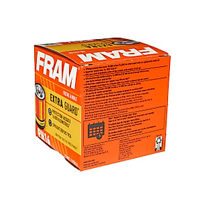 FRAM Extra Guard PH16, 10K Mile Change Automotive Replacement Interval Spin-On Engine Oil Filter for Select Vehicle Models