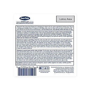 DenTek Temparin Max Lost Filling and Loose Cap Repair Kit | One Step Formula | 5+ Repairs | 0.04 Ounces | 2-Pack