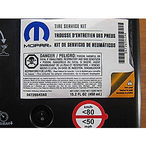 Mopar Tire Service Kit for Temporary Seal of One Tire & Inflator New OEM
