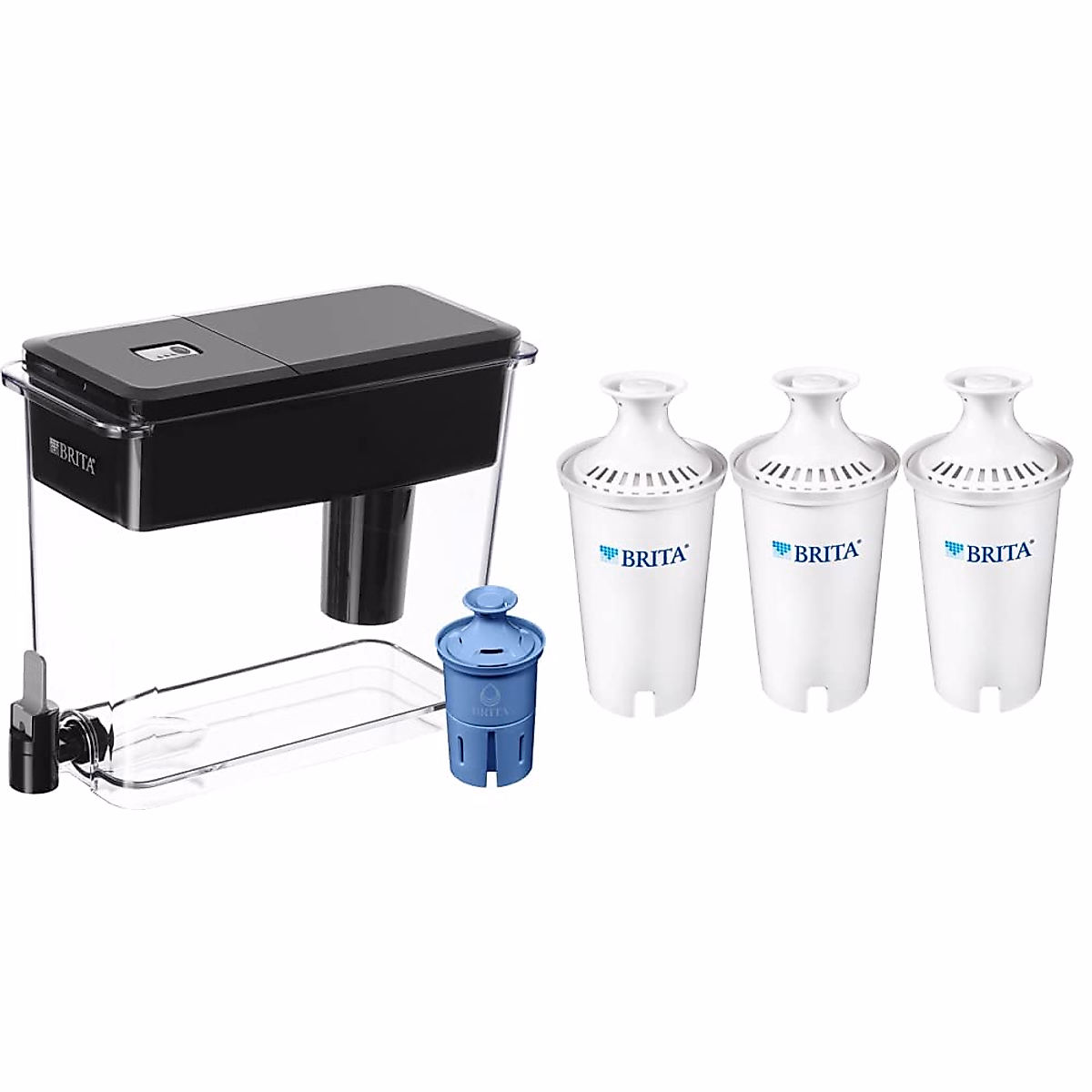 Brita XL Water Filter Dispenser + Brita Standard Water Filter Replacements