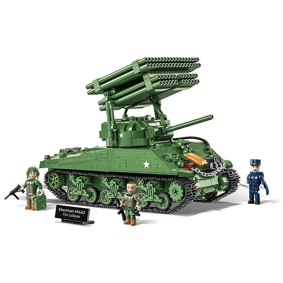BRICKCOMPLETE COBI Set of 2: 2569 M4A3 Sherman & T34 Calliope - Executive Editon & 2562 Panzer III AUSF.J