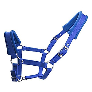 N/A Thickened Horse Bridle Rein Head Collar Horse Racing Stable Protection Equestrian Equipment Horse Rein Head Cover Removable (Color : A, Size : XX-Large)