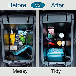 JDMCAR Compatible with Toyota 4Runner Accessories 2010-2024 Center Console Organizer,Insert ABS Black Materials Compartment Divider