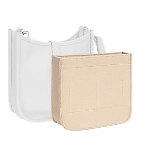Lckaey Purse Insert Organizer for Evelyne 16 mini Bags TPM Insert- Handbag Organizer-1003Khaki-S