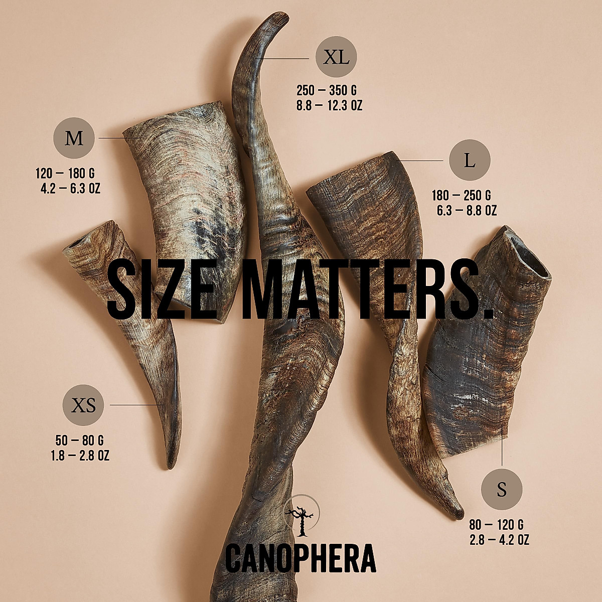 Canophera Premium Xtra Small Dog Chew: 100% Natural Sheep Horn for Dental Health & Durability. Odor-Free (Large)