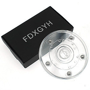 4 Inch Lazy Susan Turntable Organizer 360 Degree Rotation Acrylic Round Turntable for Kitchen Corner Cabinets Spice Rack Cake Decorating/Showoff [FDXGYH, Transparent]