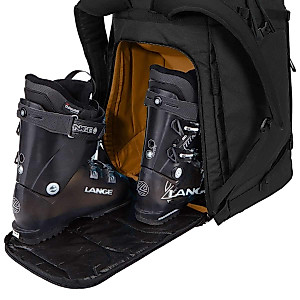 Thule RoundTrip Boot Backpack, Black/Wood Thrush, 60L