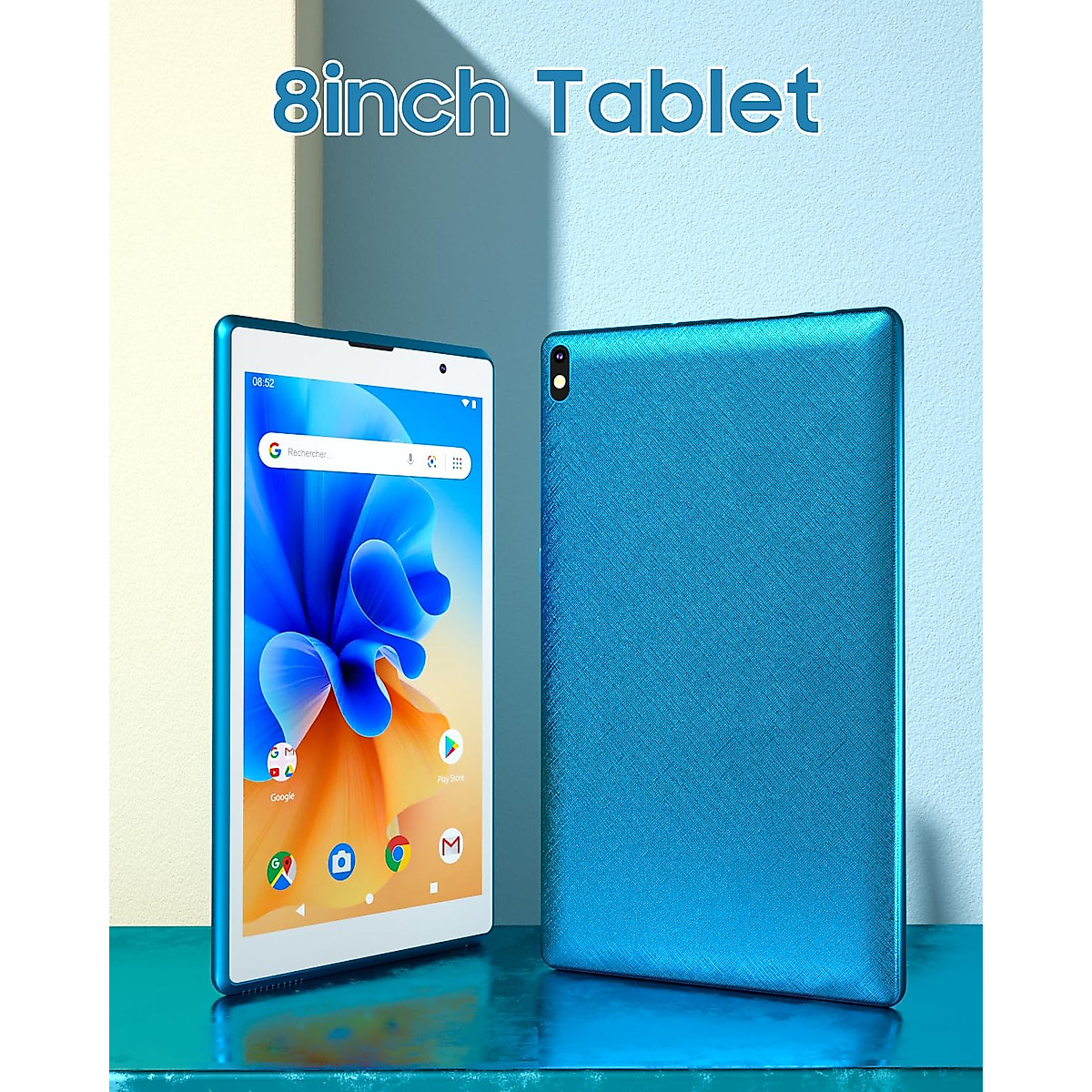 COOPERS Tablet Android 11 Tablets, 8 inch Tablet 2GB RAM, 32GB ROM Support 512GB Expand Computer Tablet PC, Quad-Core Processor, IPS Touch Screen, 2+5MP Dual Camera, 4300mah Battery, WiFi Tableta