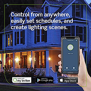 Leviton DW15P-1BW Decora Smart Wi-Fi Mini Plug-In Outlet, No Hub Required, Works with Alexa, Google Assistant and Nest