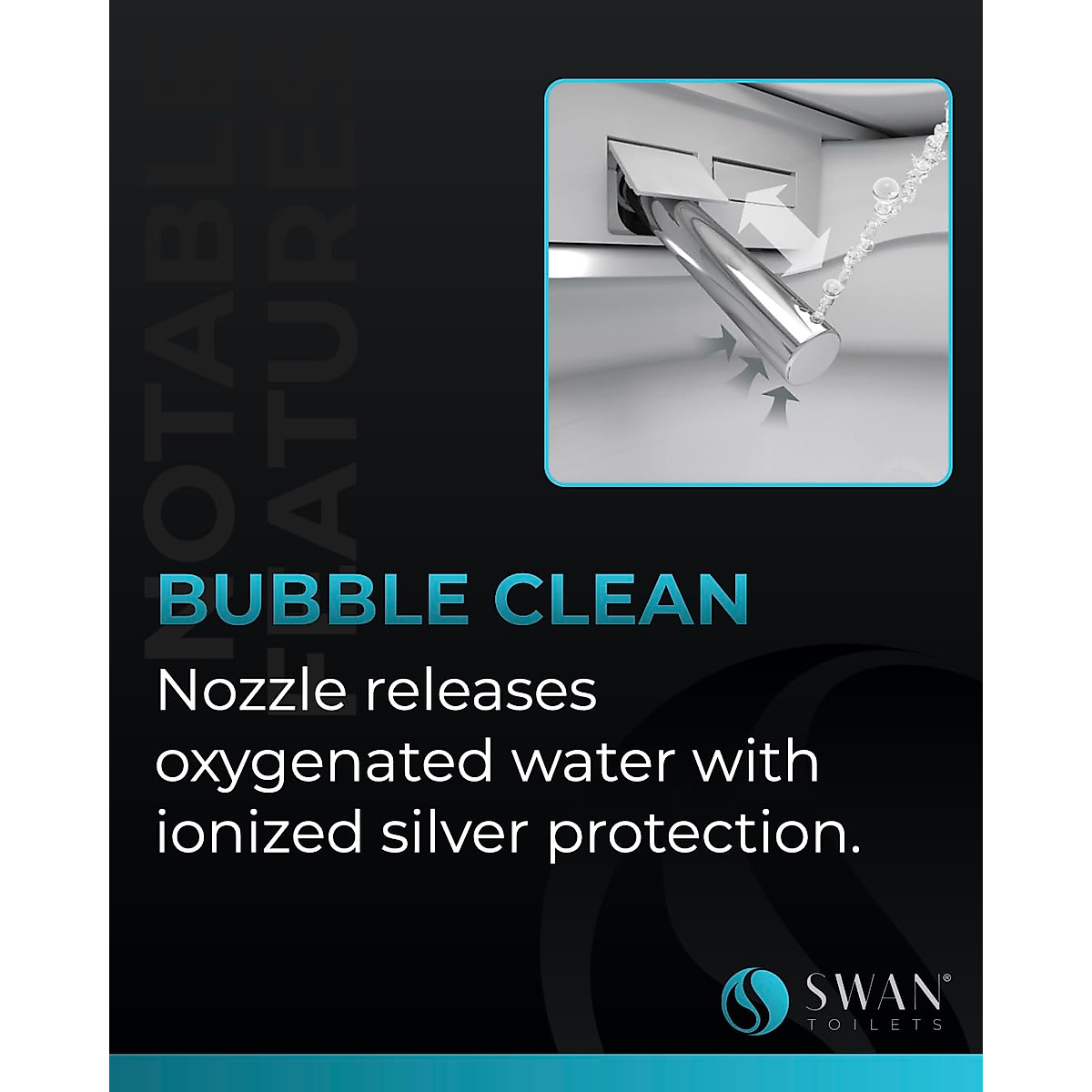 SWAN S-Pro Toilet - Smart Bidet One Piece Toilet for Bathrooms Warm Water Sprayer, Heated Seat, Automatic Flushing, LED lights, Auto Open & Close, Air Dryer| Luxury Smart Toilet | App Enabled |