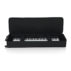 Gator Cases Lightweight Rolling Keyboard Case for 88 Note Keyboards and Electric Pianos (GK-88)