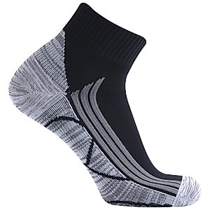 SuMade Waterproof Hiking Socks,Womens Mens Rainy Day Water Resistant Athletic Lightweight Breathable Dry Fit Anti-blister Cushioned Trekking Cycling Socks 1 Pair (Black,Small)