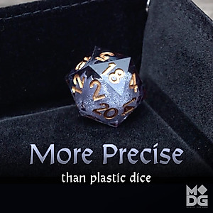 FanRoll by Metallic Dice Games Vanishing Oil Elixir Liquid Core DND Dice Set, Role Playing Game Dice for Dungeons and Dragons