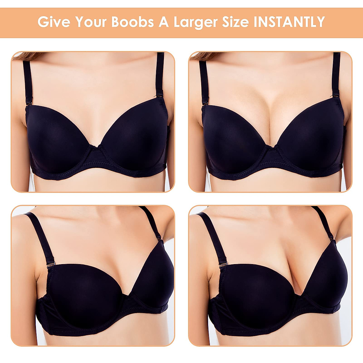 WLLHYF 1 Pairs Triangle Bra Pads Inserts, Breathable Bra Inserts Skin Color Removable Breast Padding Soft and Comfortable Breast Enhancers Bra Pads for Women Girls Bra Any Cup Cover