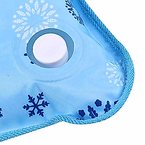 Salmue Cooling Pillow, Cool Neck Pillow, Multi Functional Children Adult Waterproof Ice Cooling Cushion Water Pillow Reversible Cool Gel Pillow for Student Office Car Home Travel