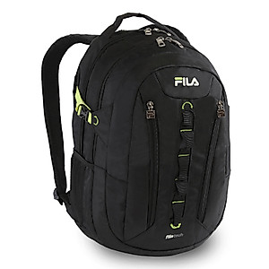 Fila Vertex Tablet and Laptop Backpack, Black, One Size