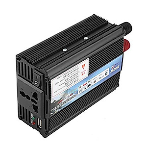 Power Inverter with Solar Panel 12 V,220V / 100V 500W Solar Inverter Converter, Solar Power Inverter for Household，Outdoors，Road Trips，etc(220V)