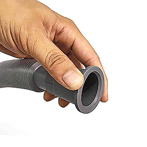 2pcs Flexible Extension Drain Pipe, Angle Simple Flexible Extension Hose, Bathroom Sink Expanded Tube,Tail Pipe Extension For Vessel Sink(275mm,gray)