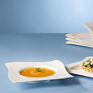 Villeroy & Boch New Wave Rim Soup, 10.25 in, White