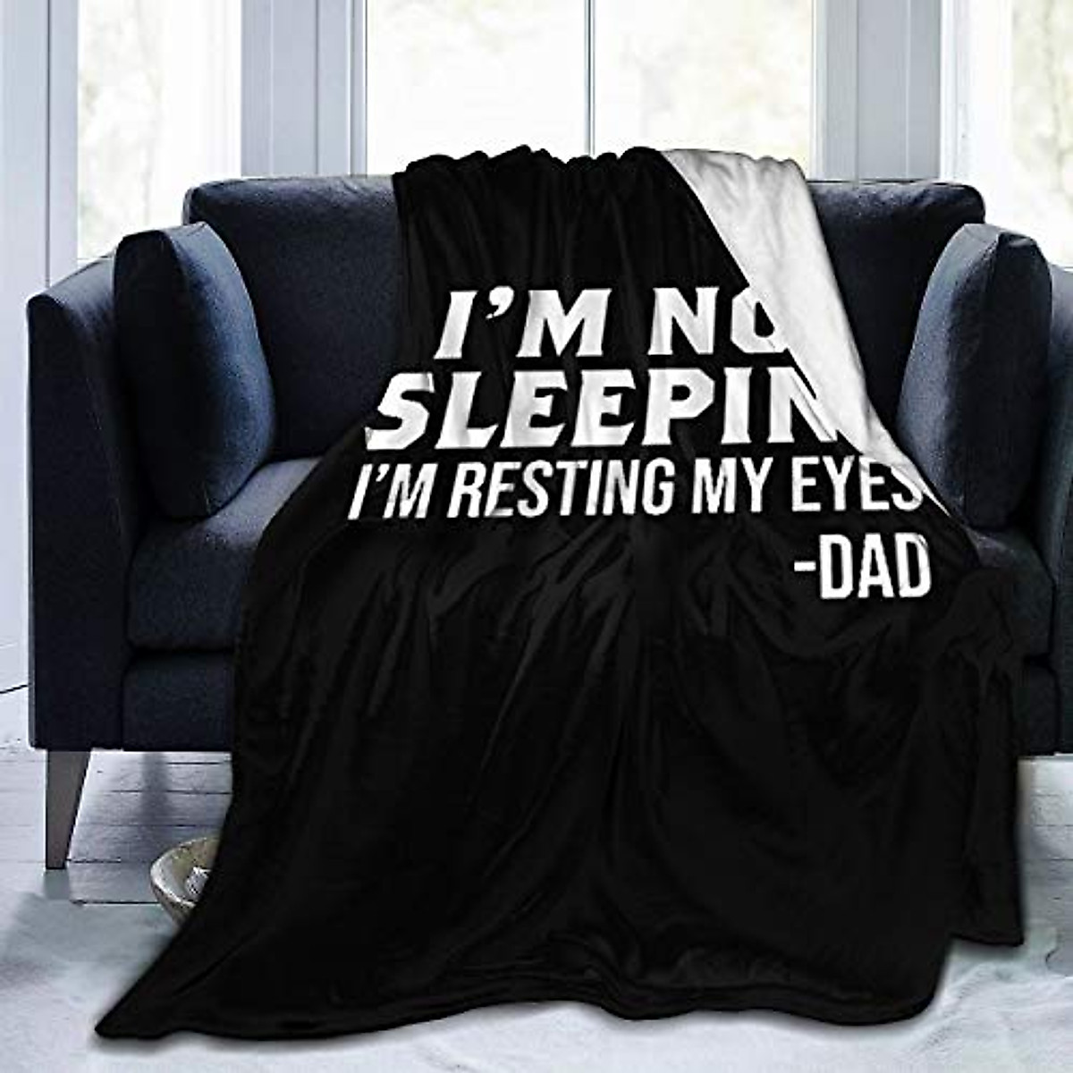 Im Not Sleeping Ultra-Soft Micro Fleece Blanket Anti-Pilling Flannel Sleep Comfort Sofa Blanket