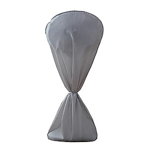 BOSKING Electric Fan Dust Cover 420D Heavy Duty Standing Round Fan Cover Washable All Electric Fan Sleeve Waterproof Dustproof Protective Cover for Pedestal Stand Fan Floor Fan - Grey (Grey)
