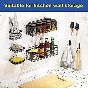 YGMMGY Shower Caddy Bathroom Organizer, Shower Shelves [9-Pack], Adhesive Shower Accessories Organizer, Large Capacity Shower Racks, Rustproof Stainless Steel Bathroom Shower Organizer