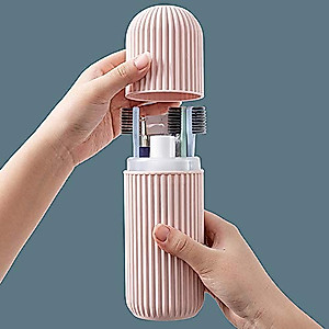 Travel Toothbrush Holder Case Set Kids Women Men Portable Toothbrush Case Travel Container Toothbrush Holders With Picking Sling Gargle Cup Toothbrush Protector Storage Traveling Camping Business Trip