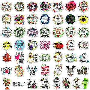 200Pcs Motivational Stickers, Inspirational Quote Stickers for Adults Students Teachers Employees, Vinyl Cute Stickers for Water Bottles Laptop Scrapbook