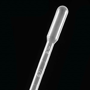 Eowpower 100 Pieces 3 ml Disposable Plastic Graduated Pasteur Transfer Pipettes