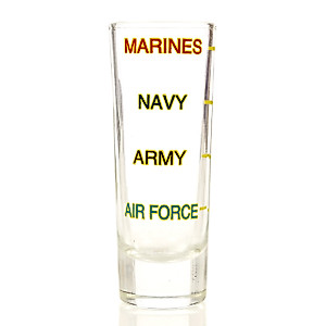 Military Shot Glass Levels, 4 Pack, Military, Veteran, Gift Set, Marine