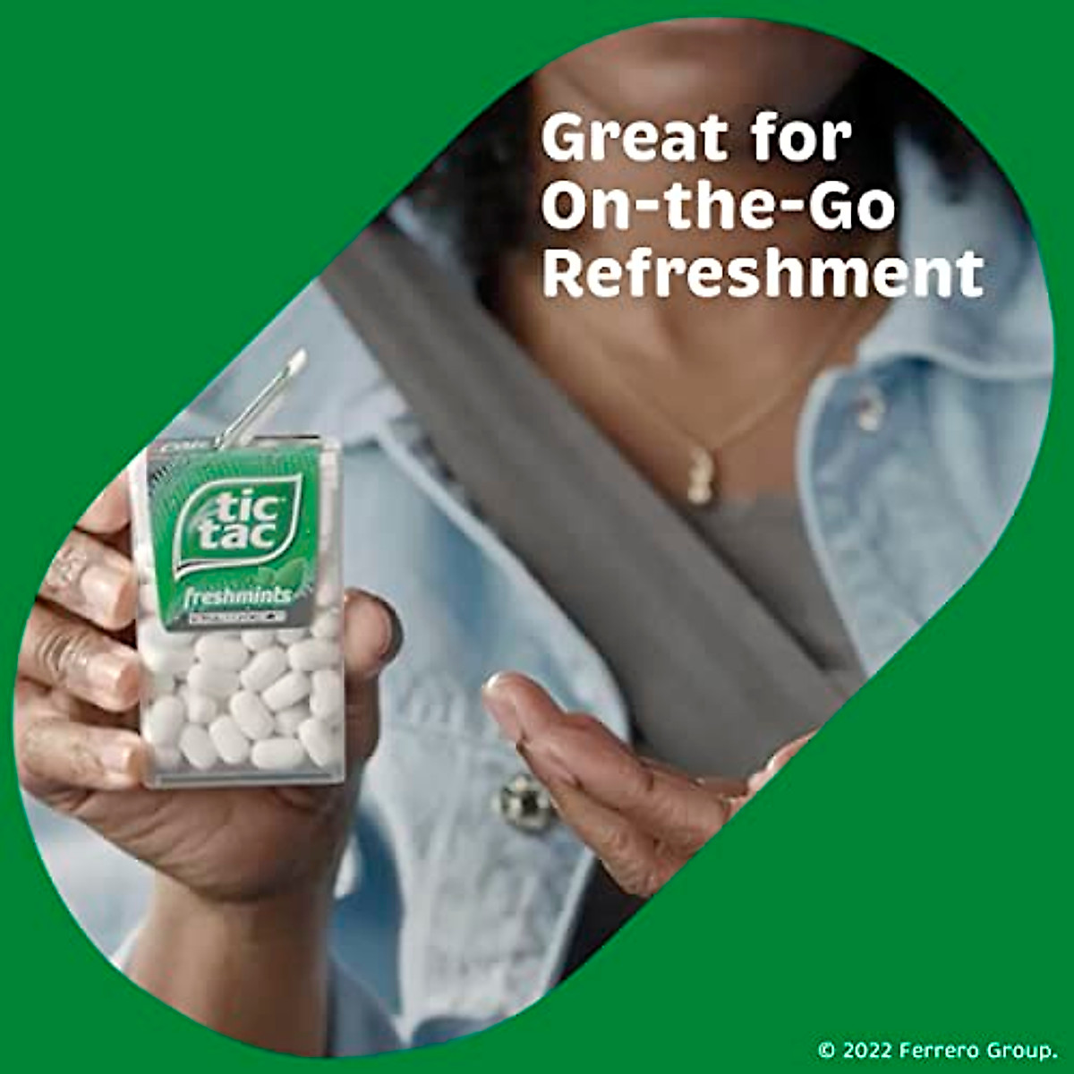 Tic Tac Freshmint Breath Mints, On-The-Go Refreshment, Easter Basket Stuffers, 1 oz, 12 Count