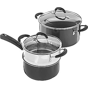 Cuisinart 54C-11BK 11-Piece Set Ceramica XT Nonstick Cookware, Black