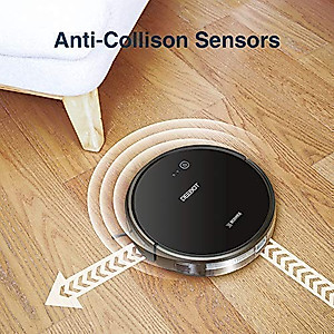 ECOVACS DEEBOT 601 Robot Vacuum Cleaner, S-Shaped Systematic Movement, Power Suction & 2 Specialized Cleaning Modes for Pet Hair, Thin Carpets & Hard Floors (Renewed)