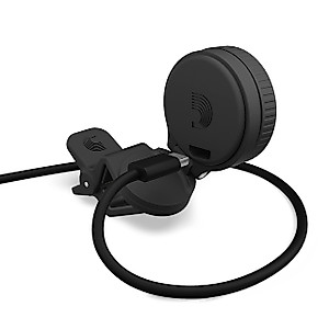 D'Addario Accessories Nexxus 360 Rechargeable Guitar Tuner - Clip On Guitar Tuner - Acoustic Guitar Tuner - Electric Guitar Tuner - 24 Hours of Tuning Time per Charge - Rotates 360-degrees