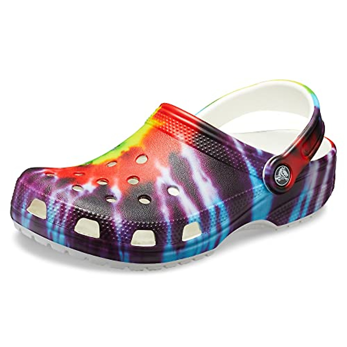 Crocs Unisex-Adult Classic Tie Dye Clogs, Multi, 9 Women/7 Men
