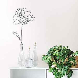 WallPops DWPK3616 Sweet Rose Art Kit Wall Decal, Black