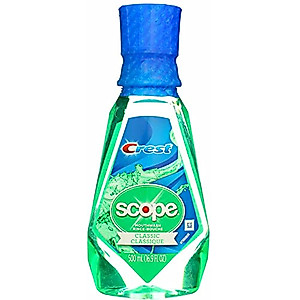 Crest Scope Classic Mouthwash, Original, 16.9 fl oz (2 Pack) (Bundle)