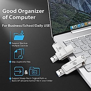 256GB Easy Auto Back up-Thumb-Drive for Computer Photo-Stick-Photos-Backup Photo-Storage-Device-for-Computer Laptop PC Memory USB Flash Photo Finder Sticks Pictures Mac Transfer Album Keeper Windows