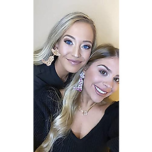 Western Country Earrings Sparkly Rhinestone Beaded Boots Hat Dangle Earrings for Women Fun Western Country Nashville Bachelorette Party Earrings Jewelry Gifts