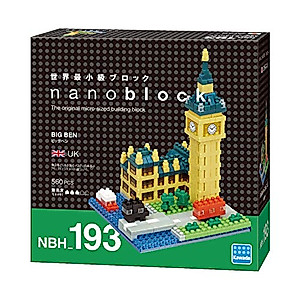 nanoblock World Famous Buildings - Big Ben, Sight to SeeSeries (Box of 3)