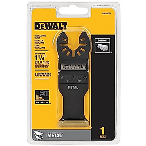 DEWALT Oscillating Tool Blade, Titanium Nitride Coated, Metal Cutting (DWA4209) , Black