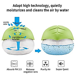 ap airpleasure Water-Based Purifier Air Washer, Revitalizer with 7 Color lights- Plus Lavender, Aqua Lily, Bulgarian Rose, English Violet, Jasmine&Camellia, Water Hyacinth, 15ml Each